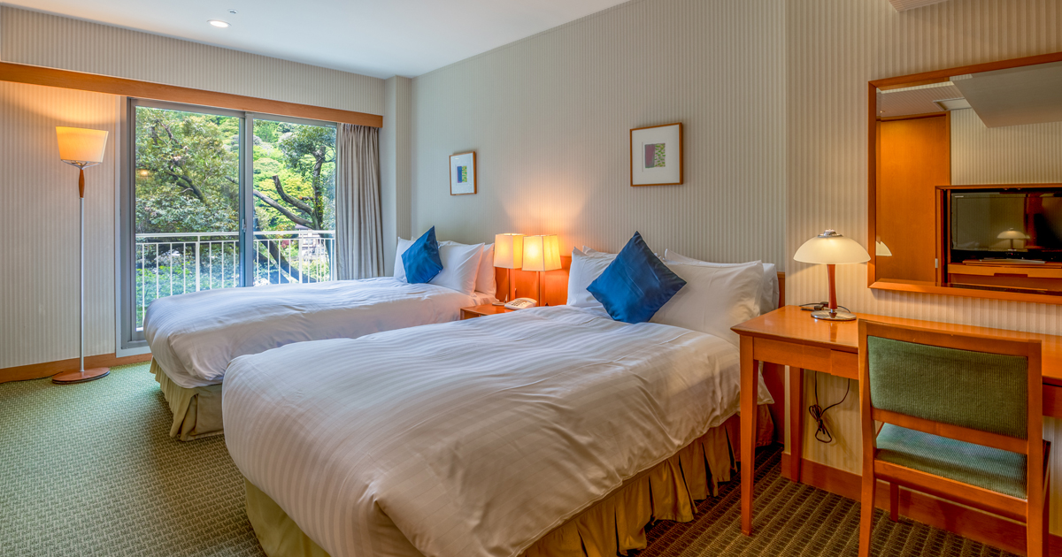 Superior Twin Rooms with Hot Spring | ROOMS | [Official] Yumoto Fujiya ...